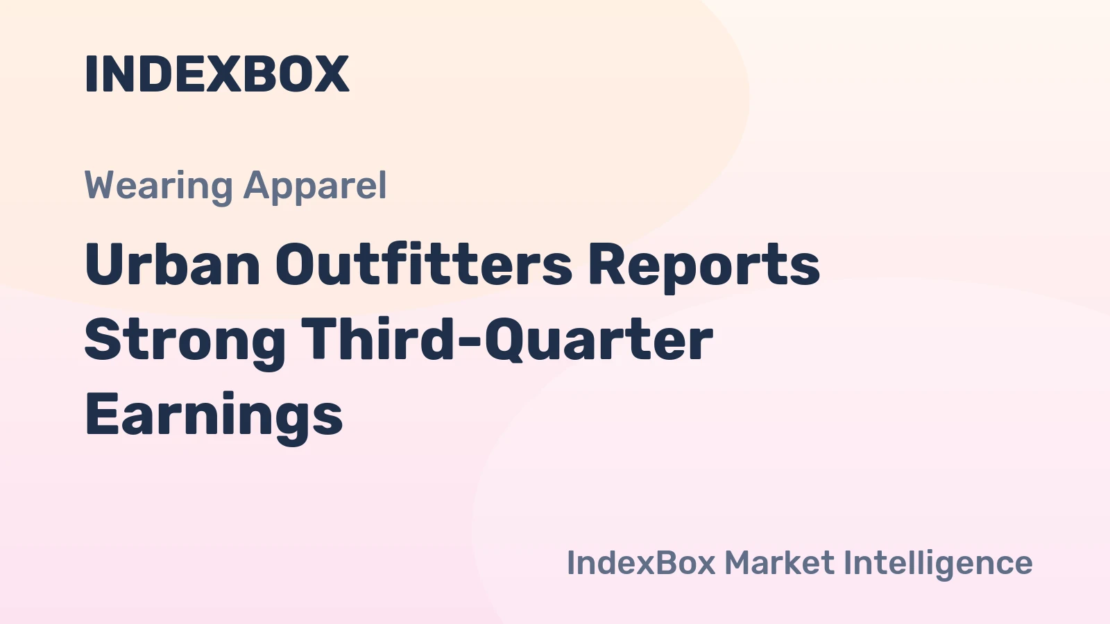 Urban Outfitters Reports Strong Third-Quarter Earnings