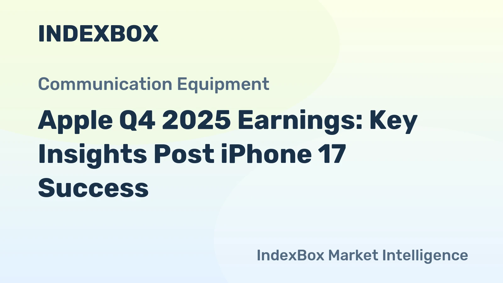 Apple Q4 2025 Earnings: Key Insights Post iPhone 17 Success