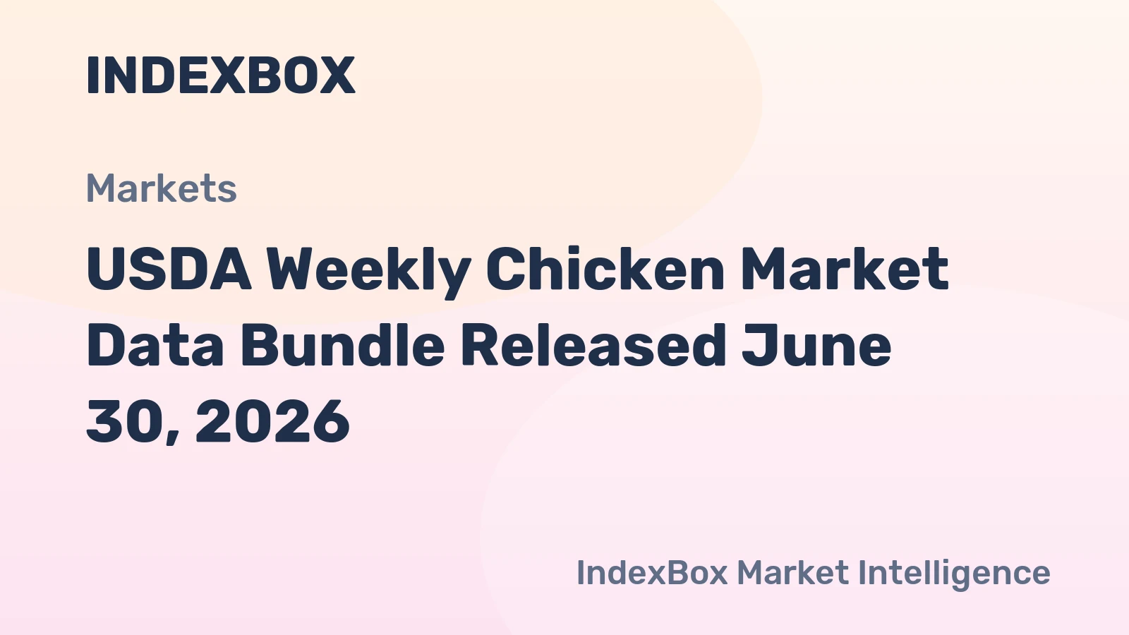 USDA Weekly Chicken Market Data Bundle Released June 30, 2026