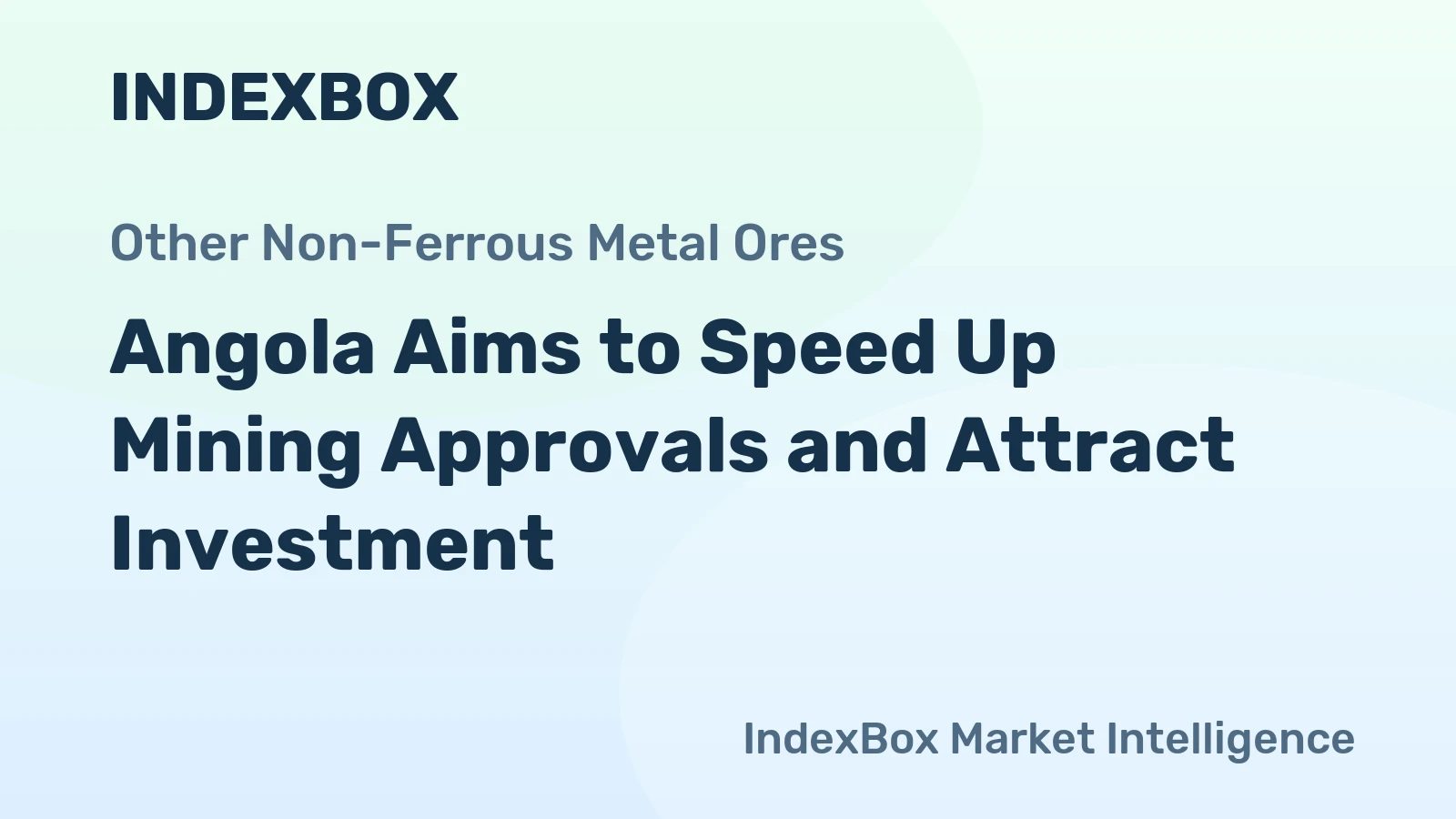 Angola Aims to Speed Up Mining Approvals and Attract Investment