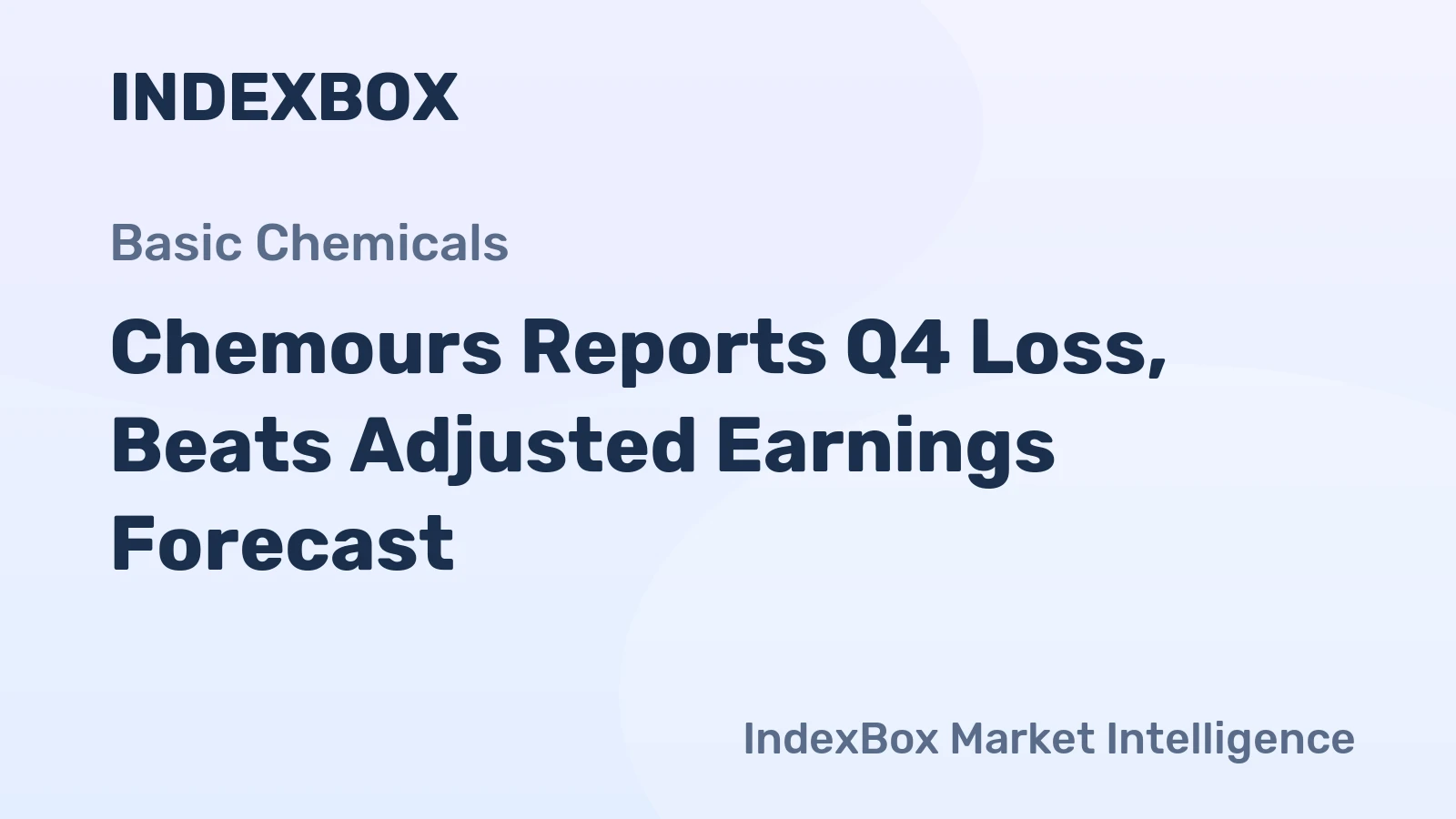 Chemours Reports Q4 Loss, Beats Adjusted Earnings Forecast