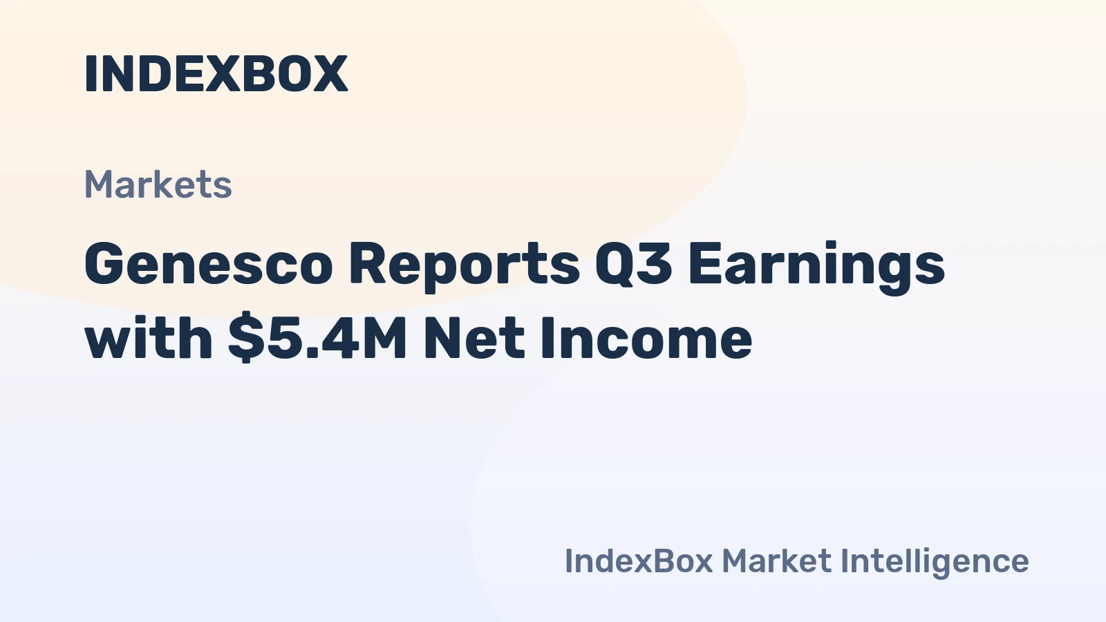 Genesco Reports Q3 Earnings with $5.4M Net Income