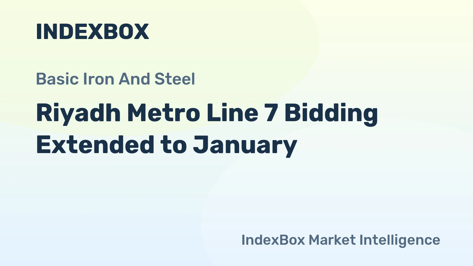 Riyadh Metro Line 7 Bidding Extended to January