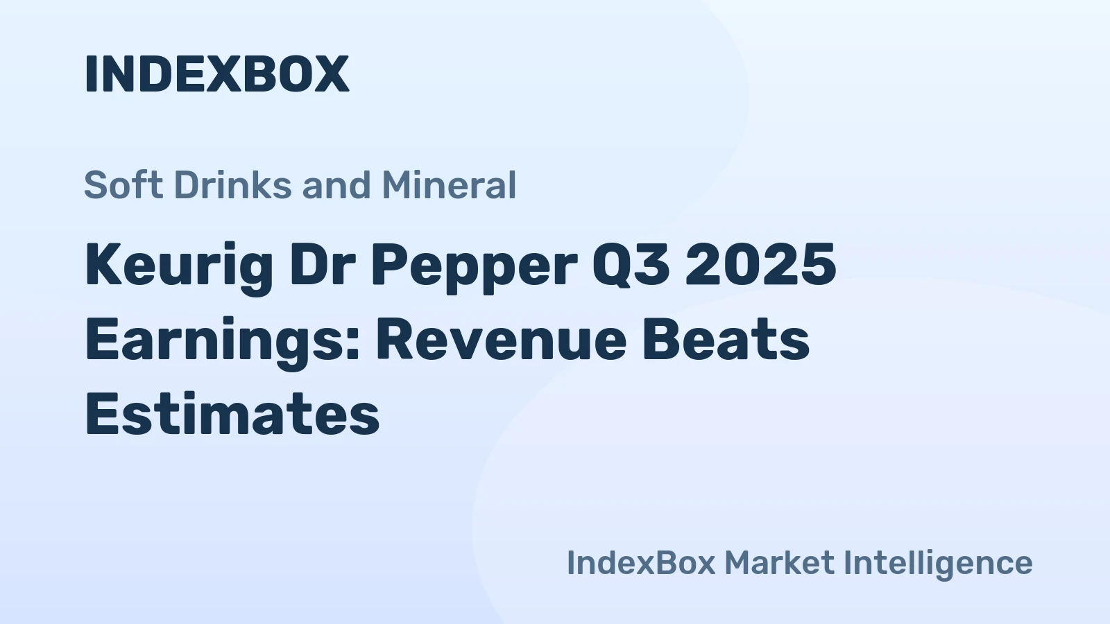 Keurig Dr Pepper Q3 2025 Earnings: Revenue Beats Estimates