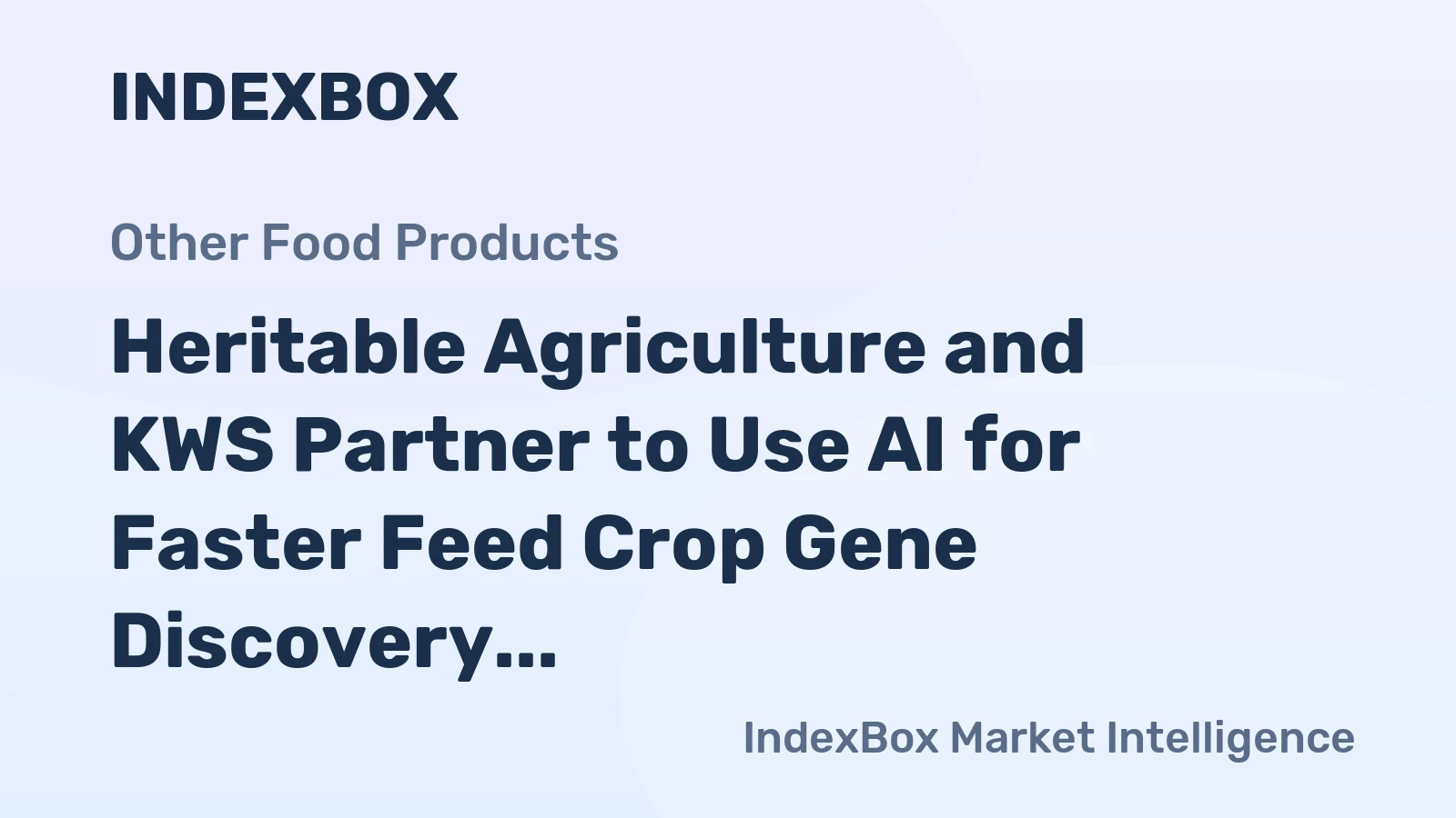 Heritable Agriculture and KWS Partner to Use AI for Faster Feed Crop Gene Discovery