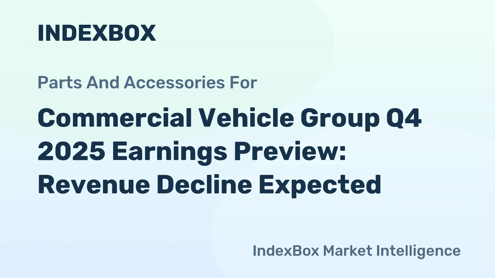 Commercial Vehicle Group Q4 2025 Earnings Preview: Revenue Decline Expected