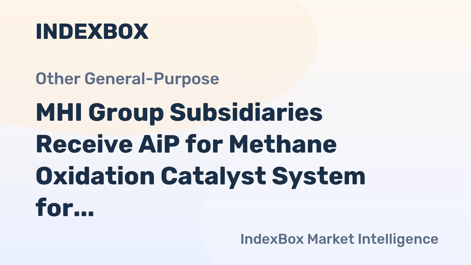 MHI Group Subsidiaries Receive AiP for Methane Oxidation Catalyst System for Marine LNG Engines