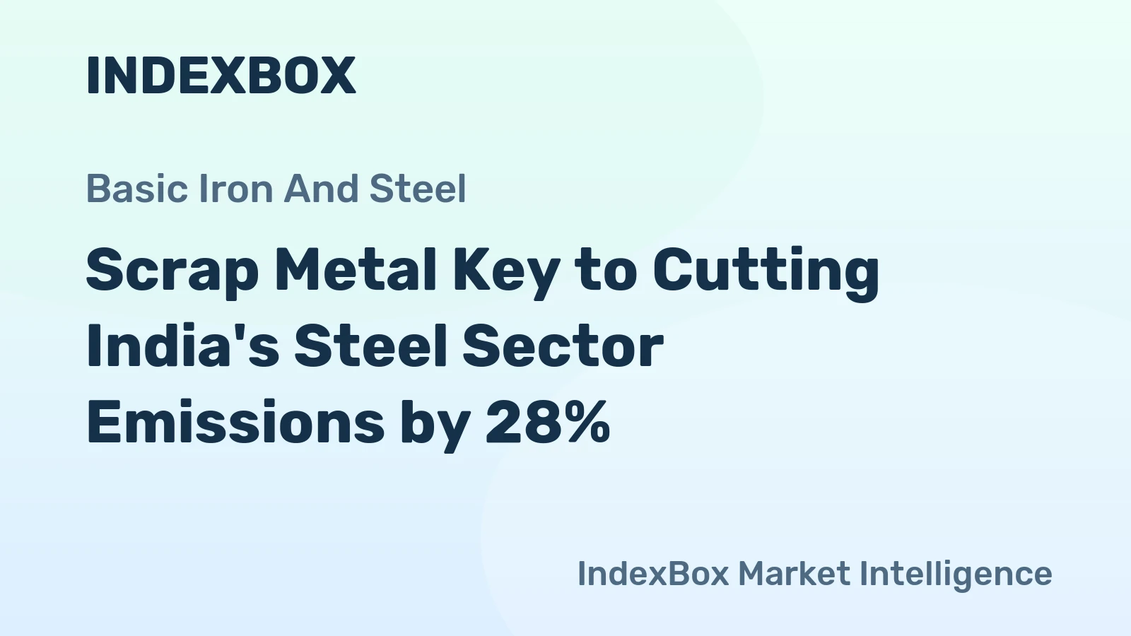 Scrap Metal Key to Cutting India's Steel Sector Emissions by 28%