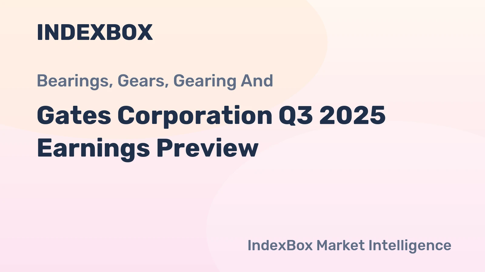 Gates Corporation Q3 2025 Earnings Preview