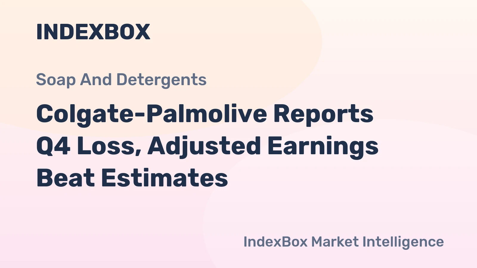 Colgate-Palmolive Reports Q4 Loss, Adjusted Earnings Beat Estimates
