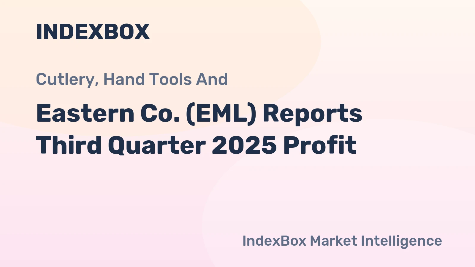 Eastern Co. (EML) Reports Third Quarter 2025 Profit