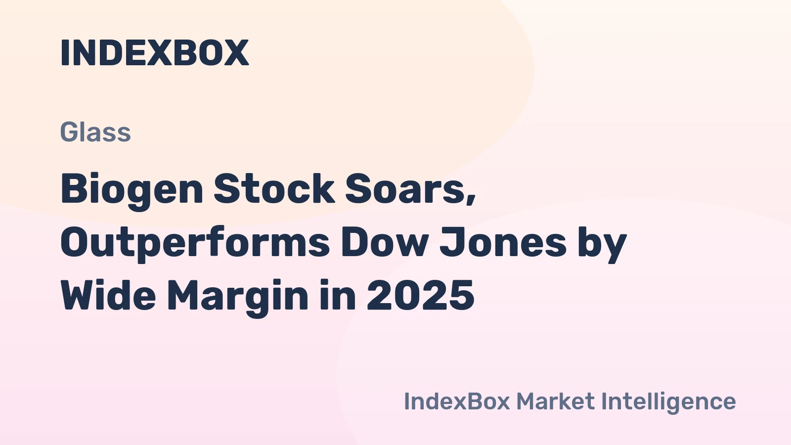 Biogen Stock Soars, Outperforms Dow Jones by Wide Margin in 2025