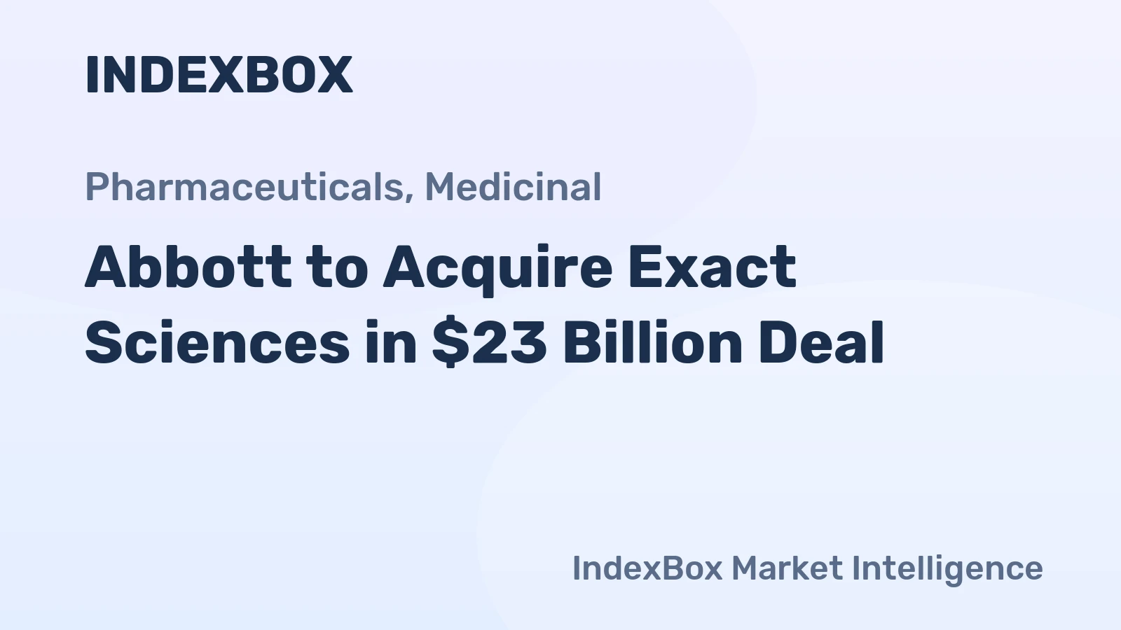 Abbott to Acquire Exact Sciences in $23 Billion Deal