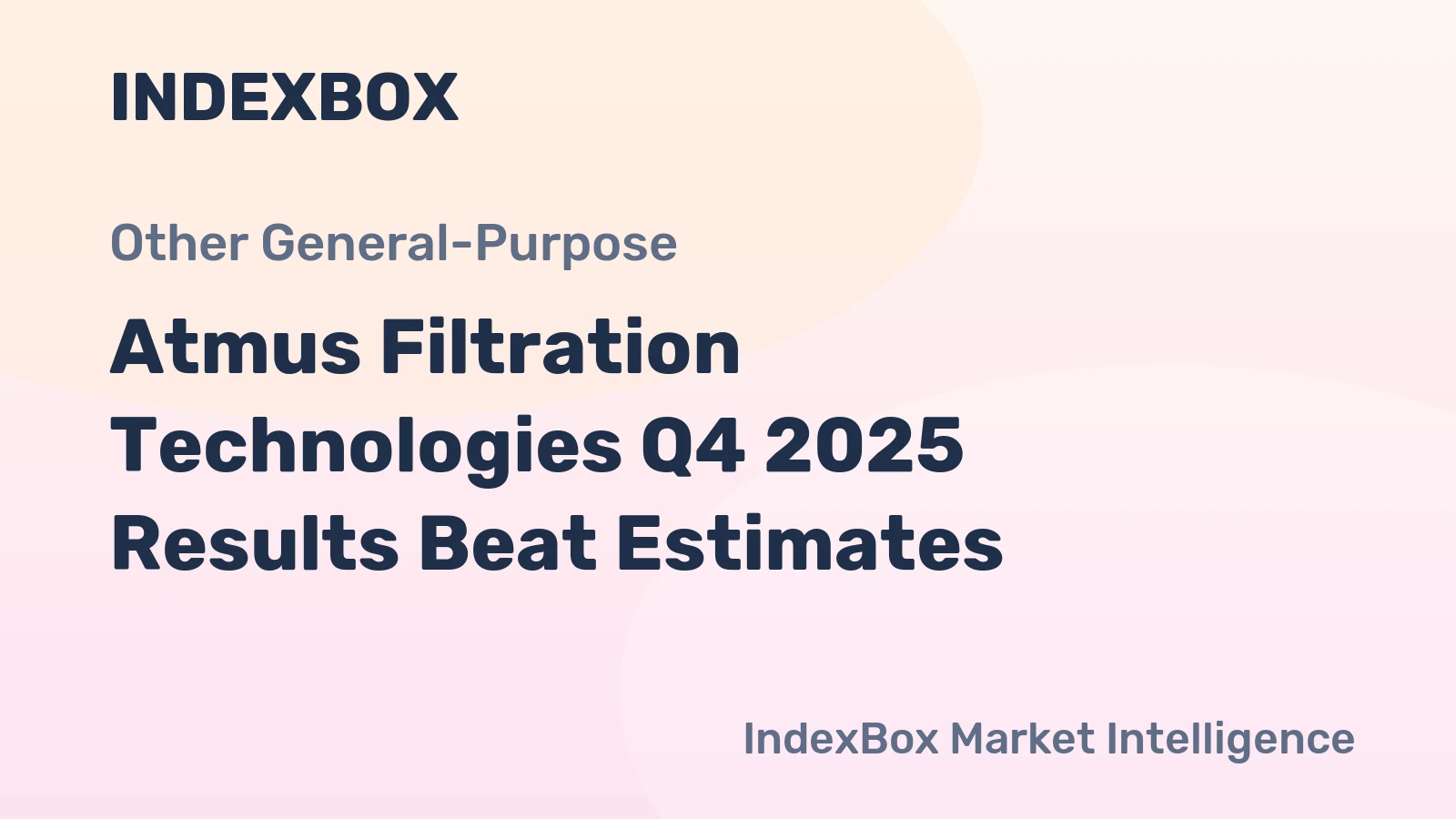 Atmus Filtration Technologies Q4 2025 Results Beat Estimates