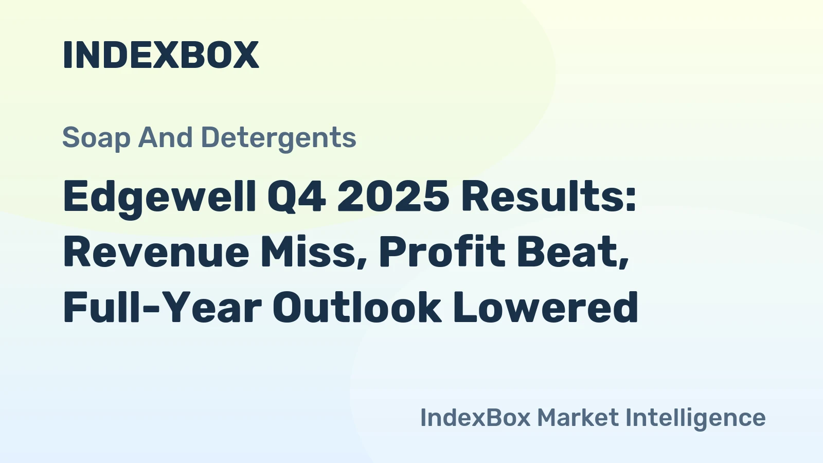 Edgewell Q4 2025 Results: Revenue Miss, Profit Beat, Full-Year Outlook Lowered