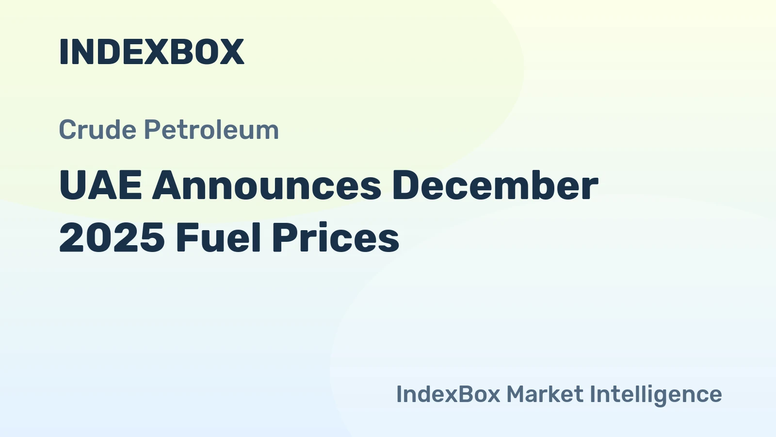 UAE Announces December 2025 Fuel Prices