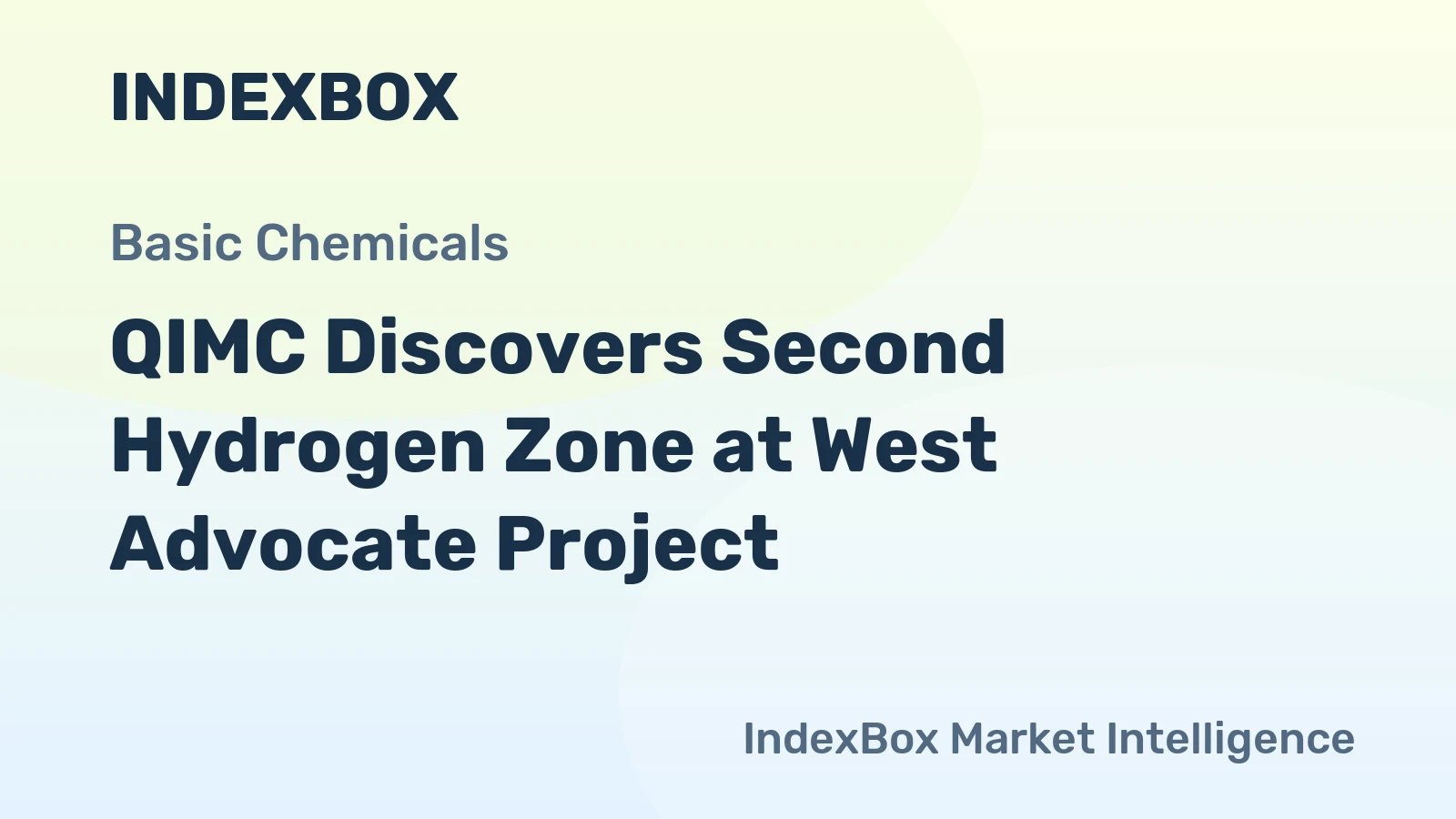 QIMC Discovers Second Hydrogen Zone at West Advocate Project