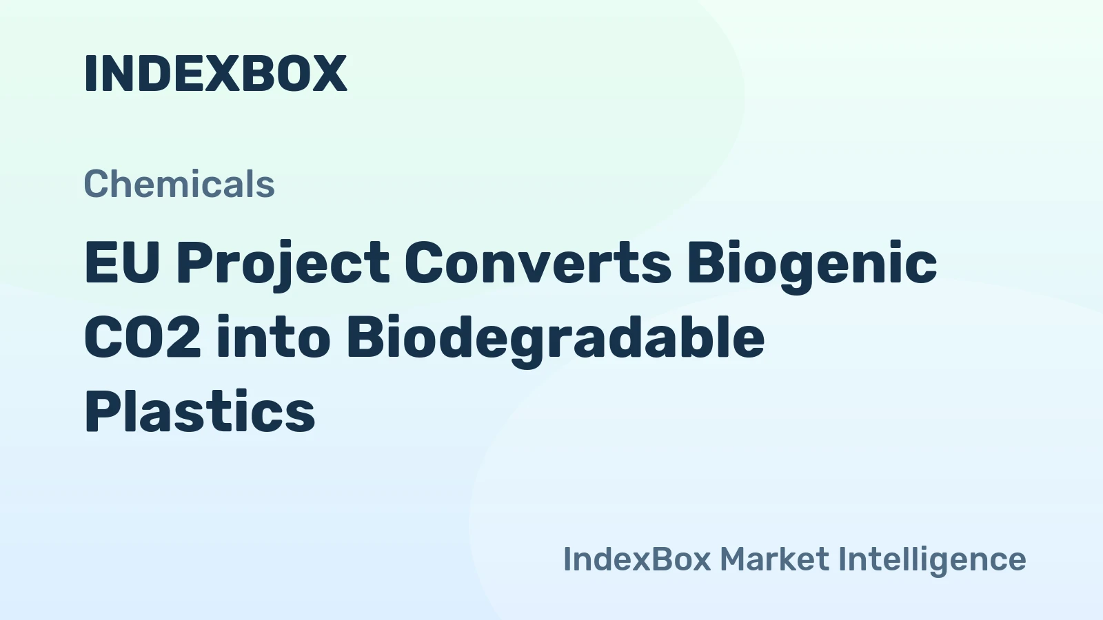 EU Project Converts Biogenic CO2 into Biodegradable Plastics