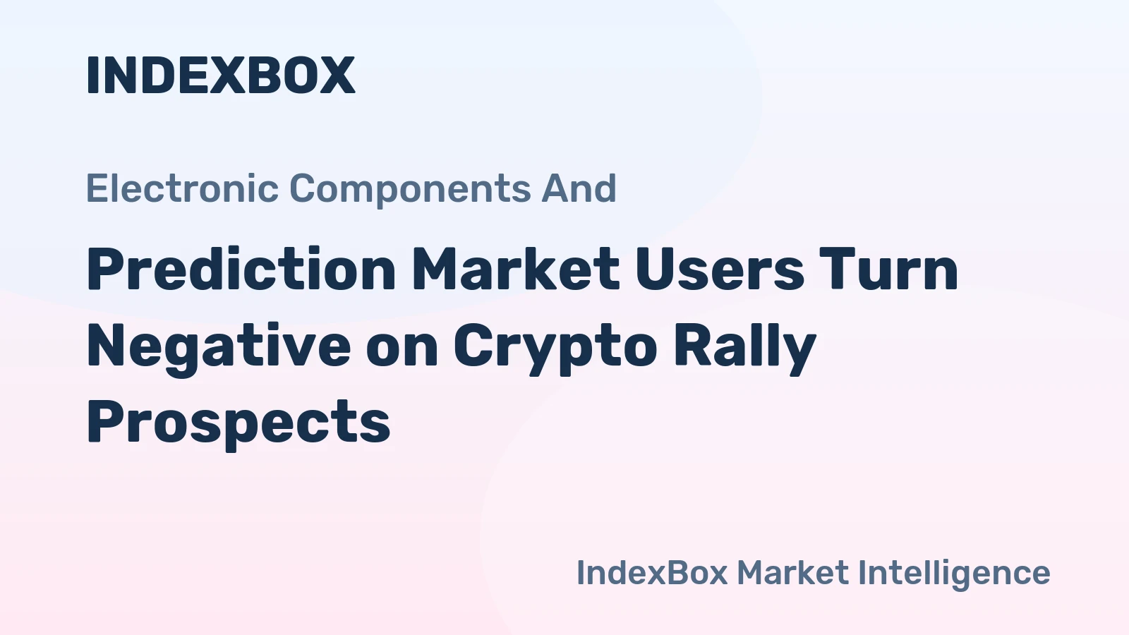 Prediction Market Users Turn Negative on Crypto Rally Prospects