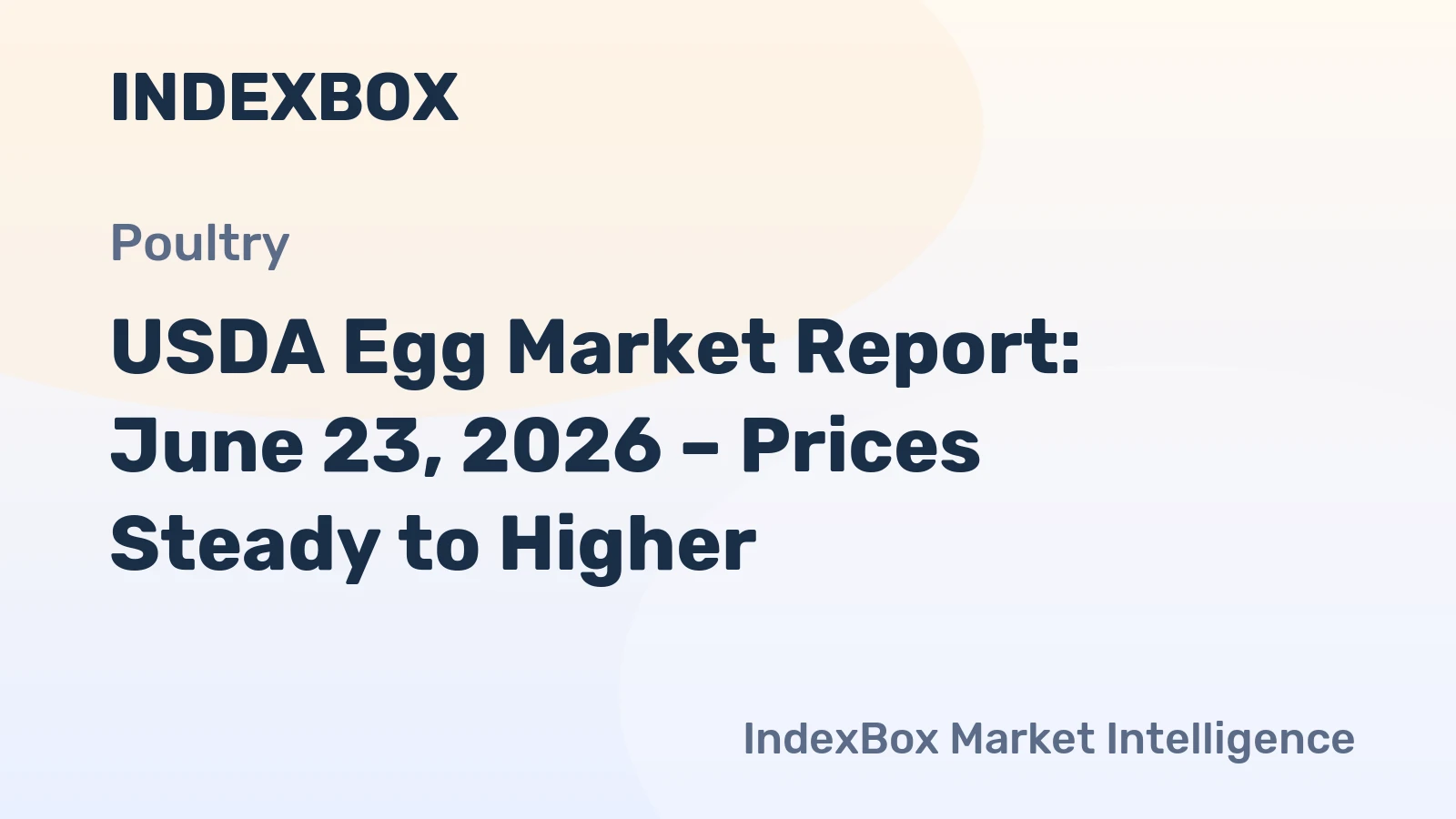 USDA Egg Market Report: June 23, 2026 – Prices Steady to Higher