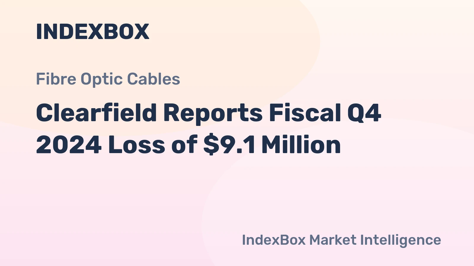 Clearfield Reports Fiscal Q4 2024 Loss of $9.1 Million