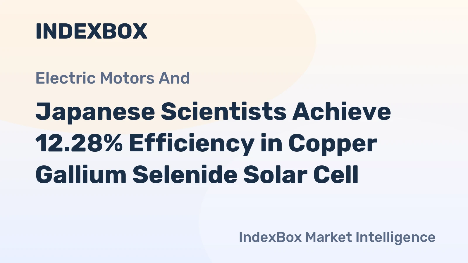 Japanese Scientists Achieve 12.28% Efficiency in Copper Gallium Selenide Solar Cell