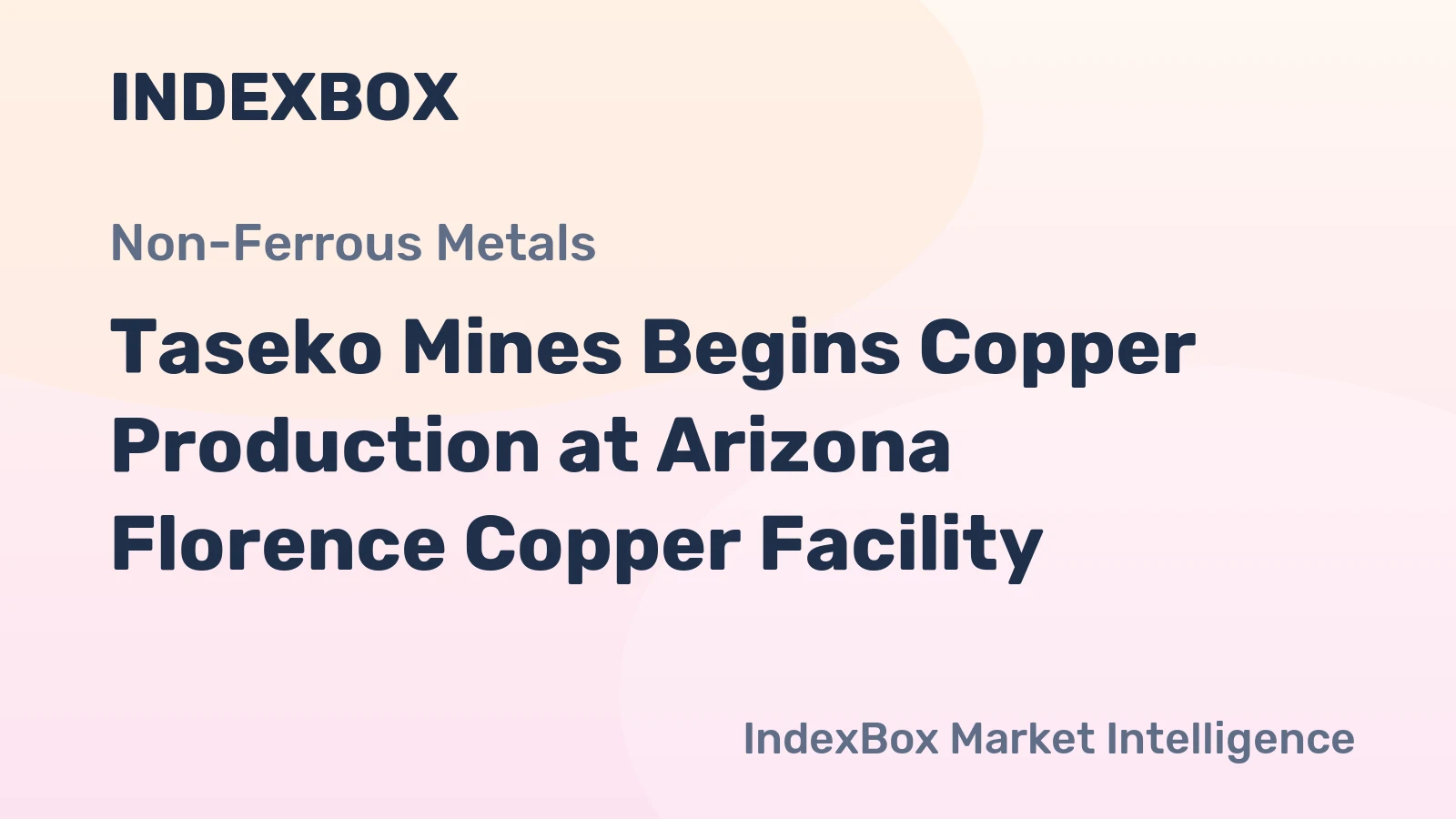 Taseko Mines Begins Copper Production at Arizona Florence Copper Facility