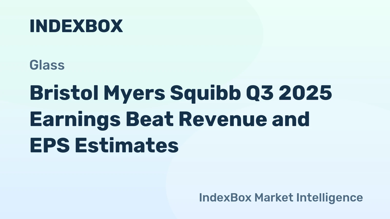 Bristol Myers Squibb Q3 2025 Earnings Beat Revenue and EPS Estimates