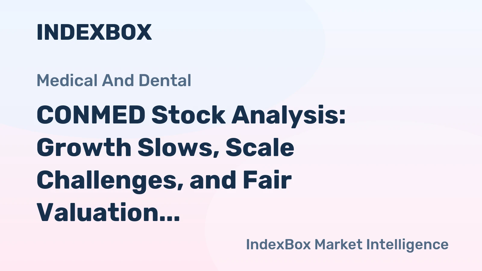 CONMED Stock Analysis: Growth Slows, Scale Challenges, and Fair Valuation in 2026
