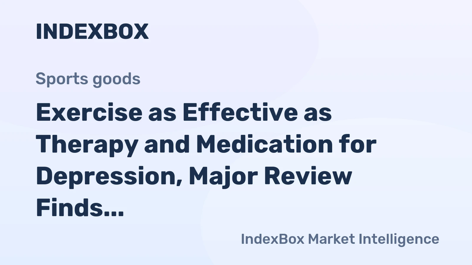 Exercise as Effective as Therapy and Medication for Depression, Major Review Finds