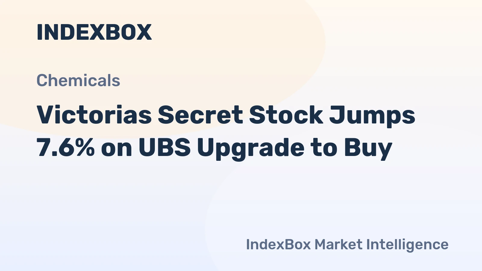 Victorias Secret Stock Jumps 7.6% on UBS Upgrade to Buy