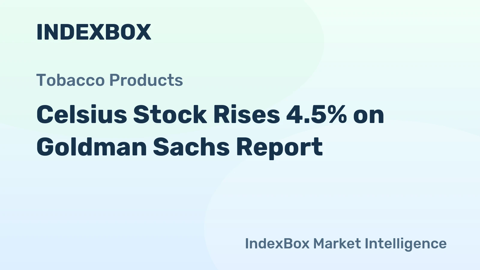 Celsius Stock Rises 4.5% on Goldman Sachs Report