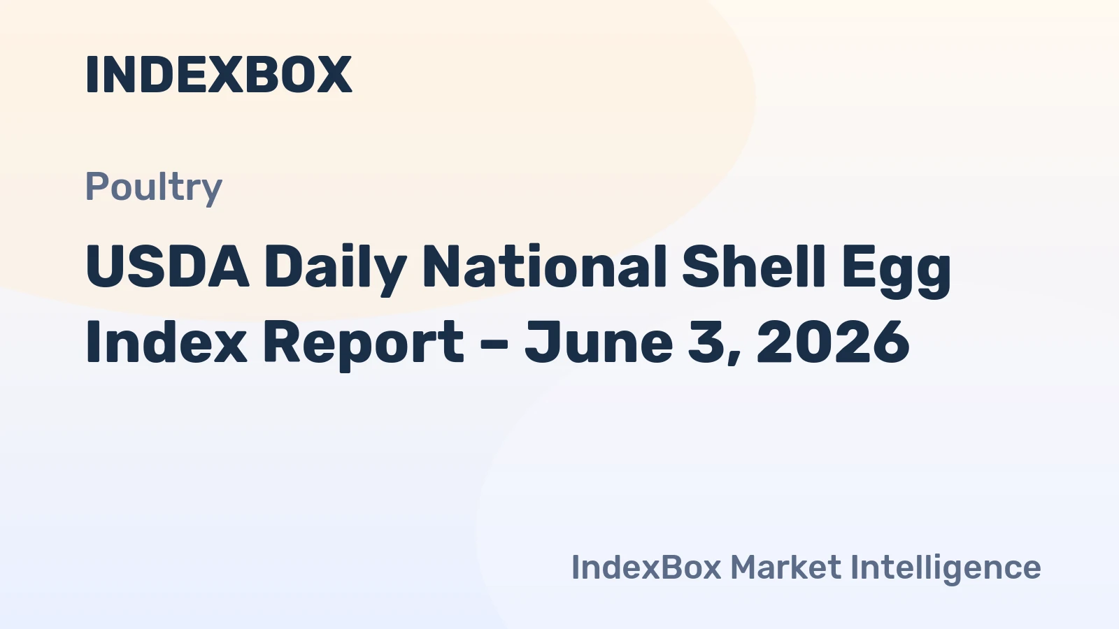 USDA Daily National Shell Egg Index Report – June 3, 2026