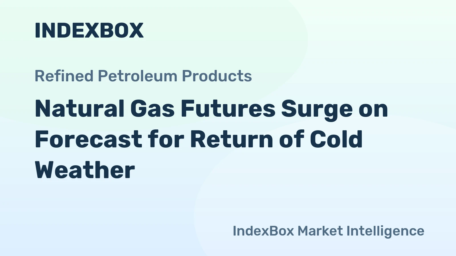 Natural Gas Futures Surge on Forecast for Return of Cold Weather