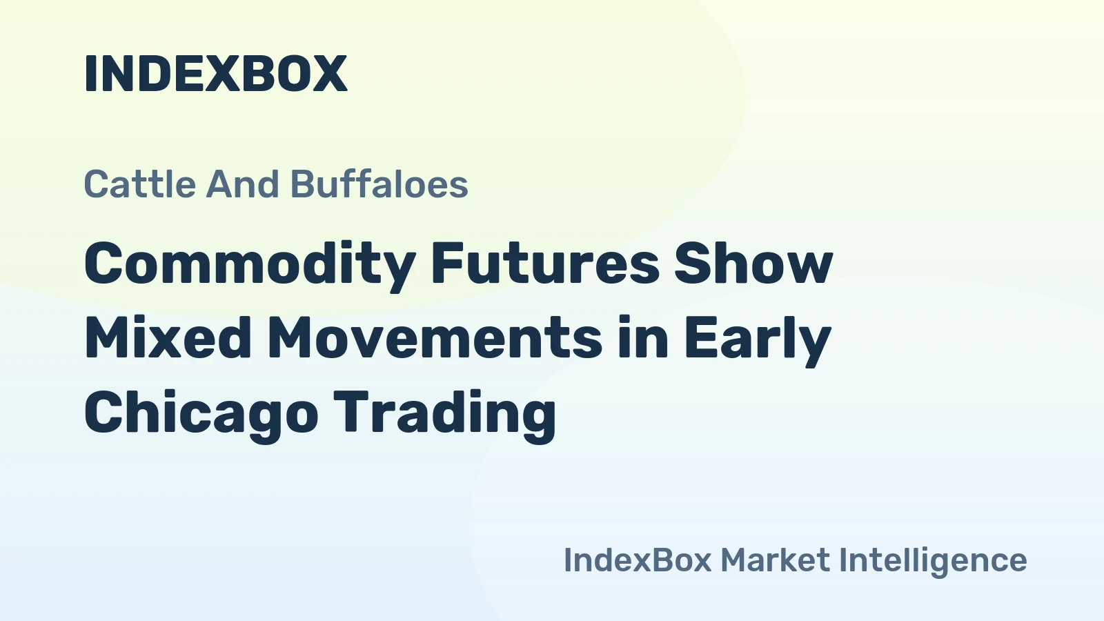 Commodity Futures Show Mixed Movements in Early Chicago Trading