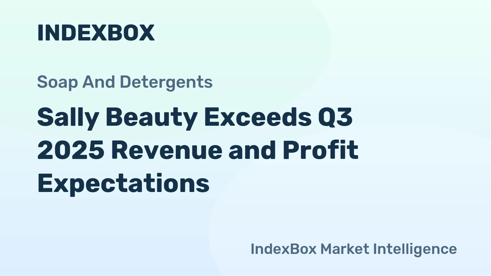 Sally Beauty Exceeds Q3 2025 Revenue and Profit Expectations