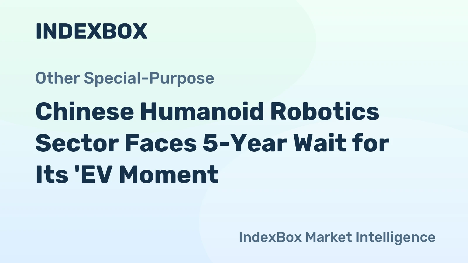 Chinese Humanoid Robotics Sector Faces 5-Year Wait for Its 'EV Moment'
