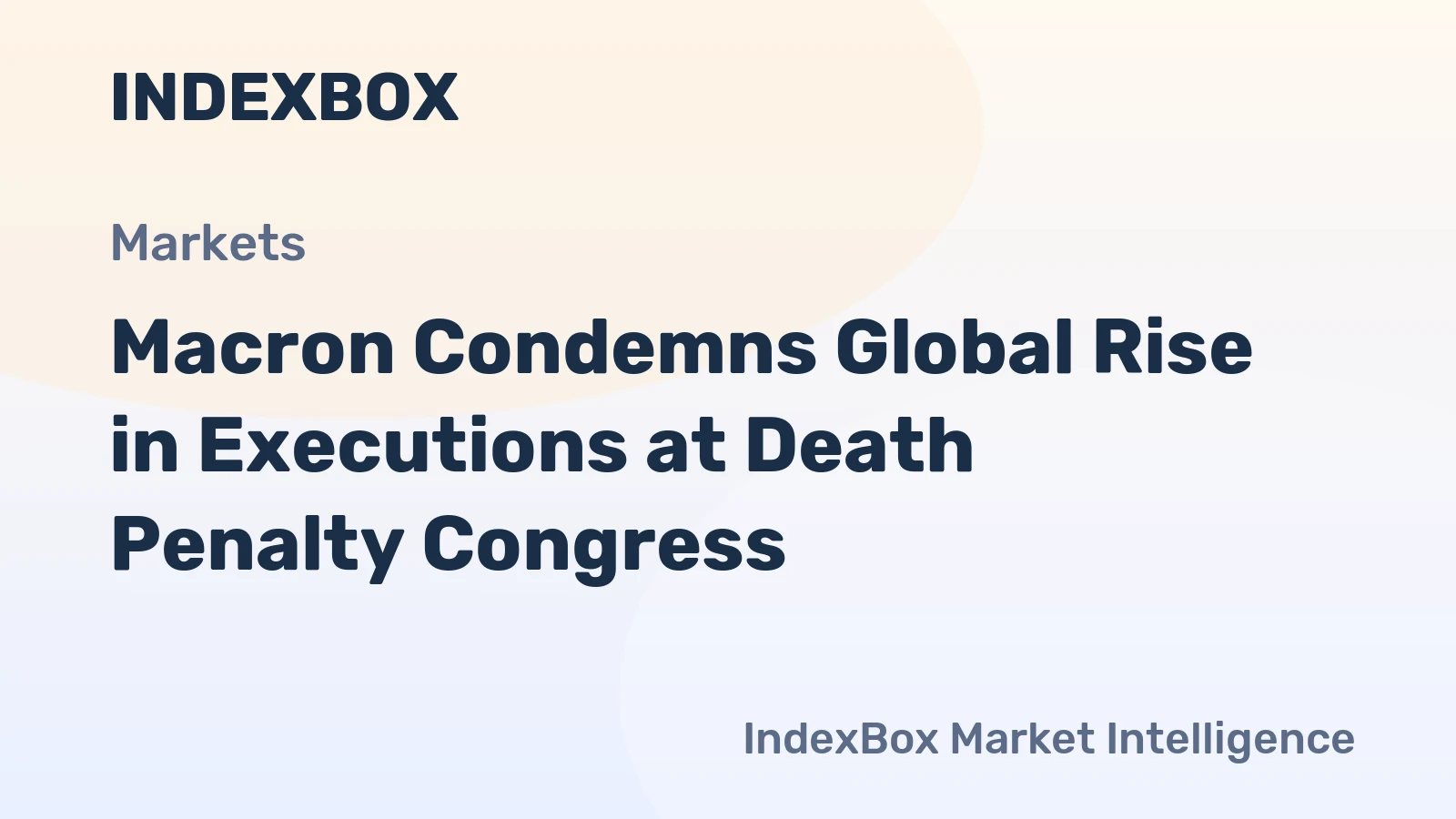 Macron Condemns Global Rise in Executions at Death Penalty Congress