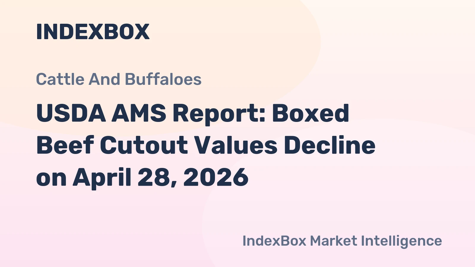USDA AMS Report: Boxed Beef Cutout Values Decline on April 28, 2026