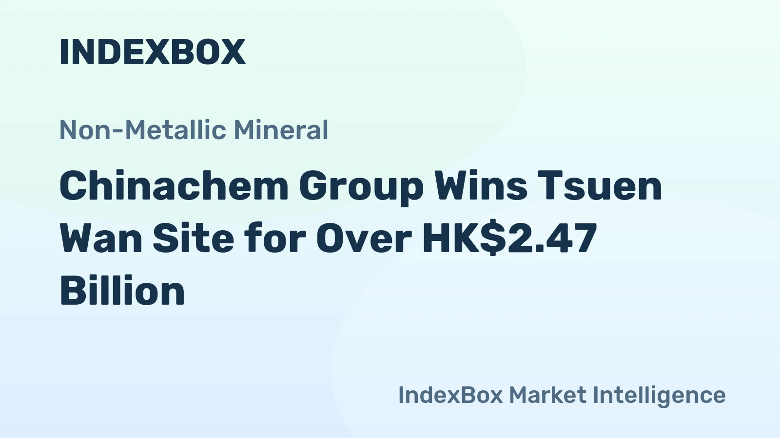 Chinachem Group Wins Tsuen Wan Site for Over HK$2.47 Billion