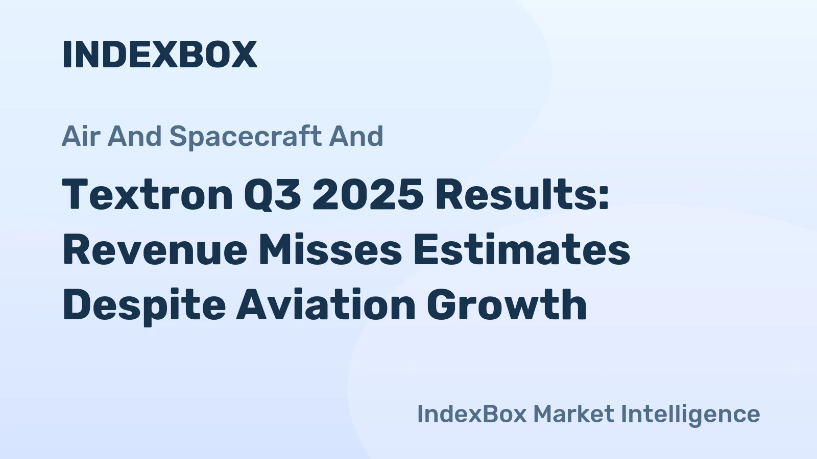 Textron Q3 2025 Results: Revenue Misses Estimates Despite Aviation Growth