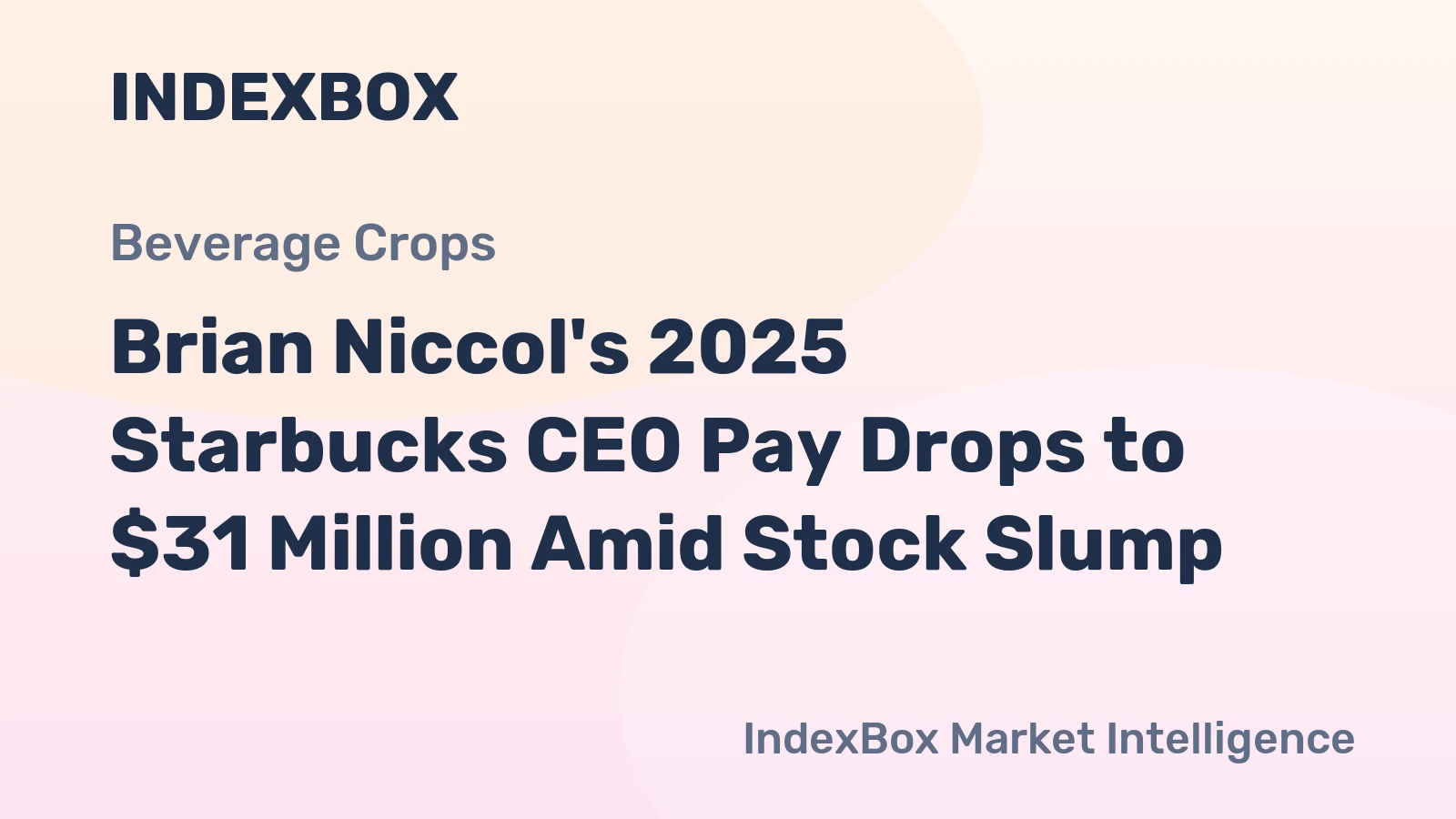 Brian Niccol's 2025 Starbucks CEO Pay Drops to $31 Million Amid Stock Slump