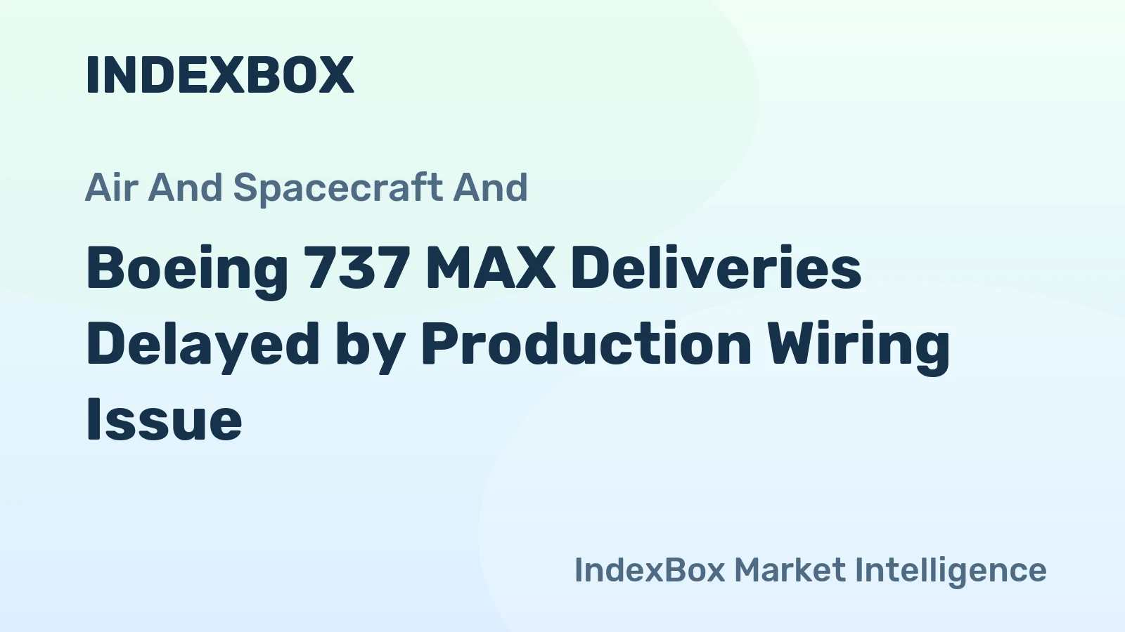 Boeing 737 MAX Deliveries Delayed by Production Wiring Issue
