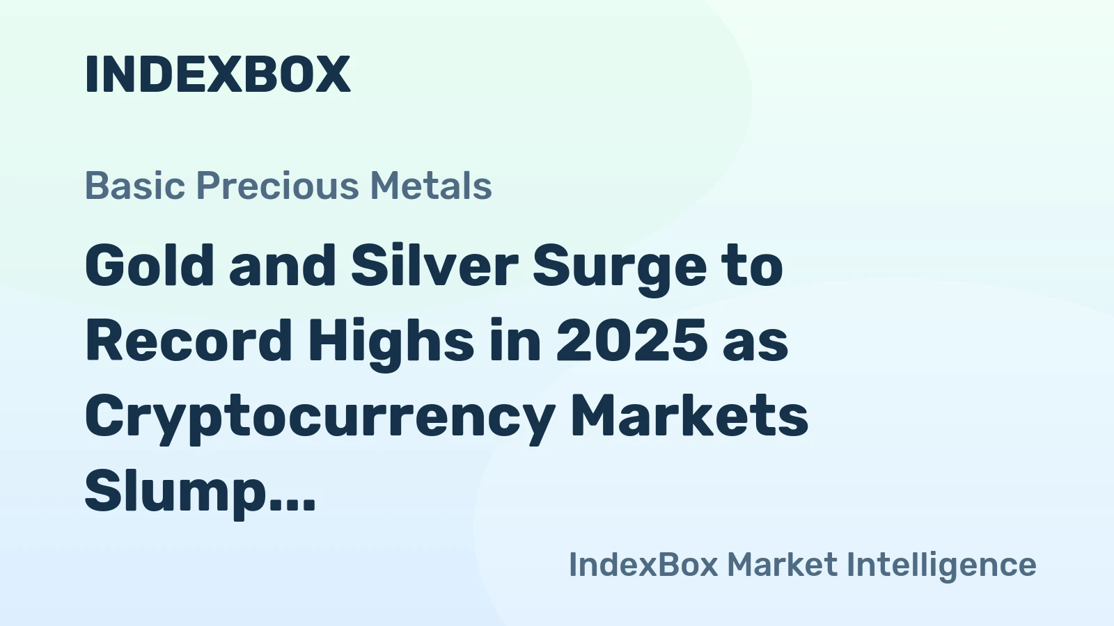 Gold and Silver Surge to Record Highs in 2025 as Cryptocurrency Markets Slump