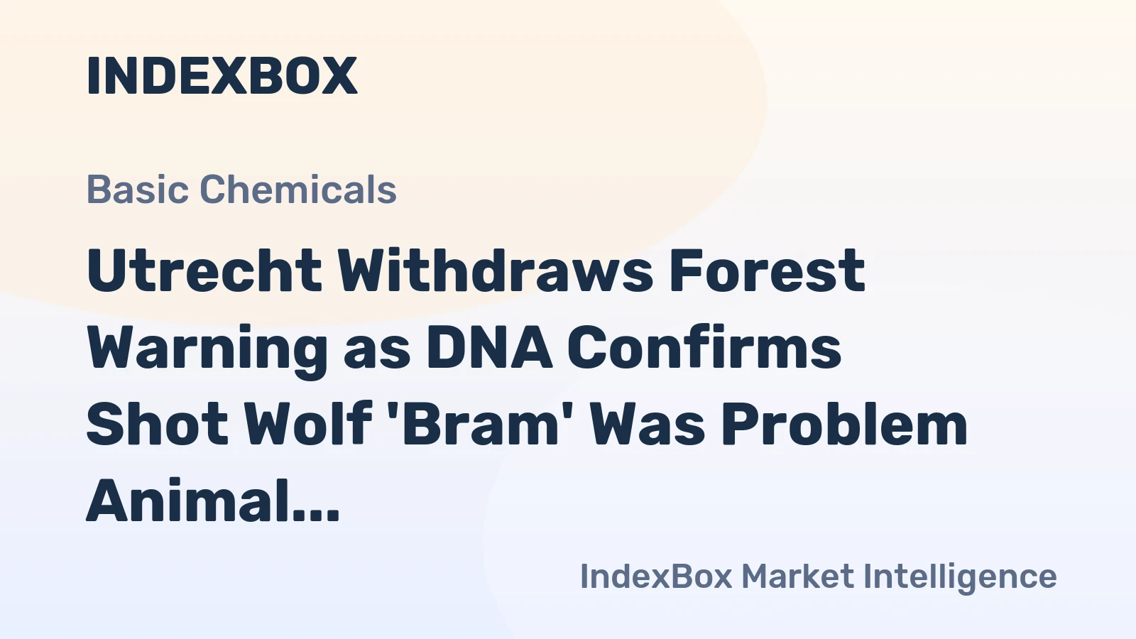 Utrecht Withdraws Forest Warning as DNA Confirms Shot Wolf 'Bram' Was Problem Animal