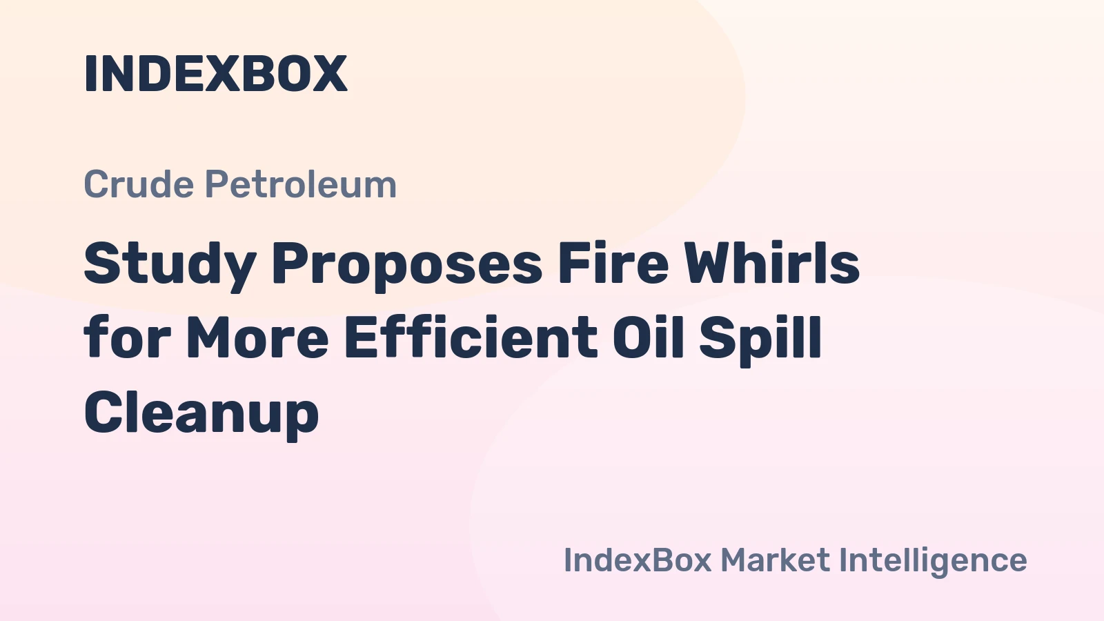 Study Proposes Fire Whirls for More Efficient Oil Spill Cleanup