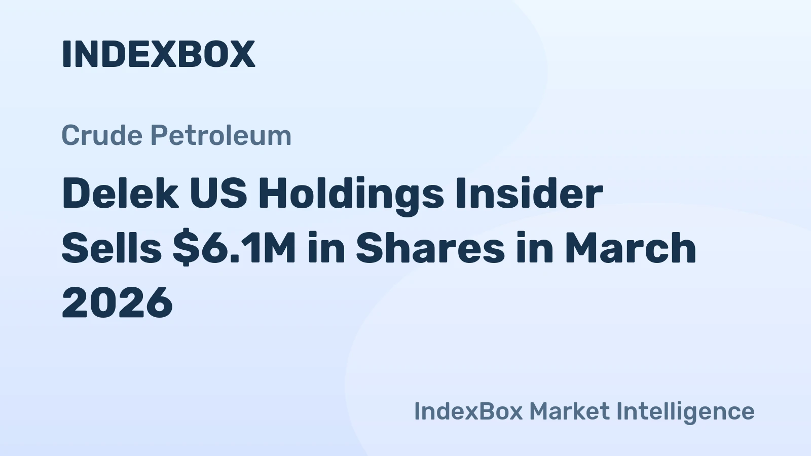 Delek US Holdings Insider Sells $6.1M in Shares in March 2026