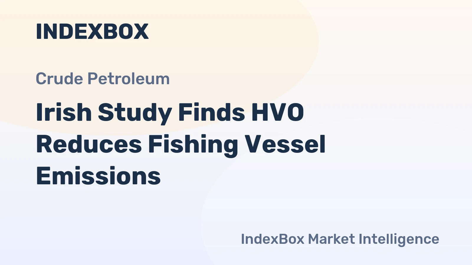 Irish Study Finds HVO Reduces Fishing Vessel Emissions