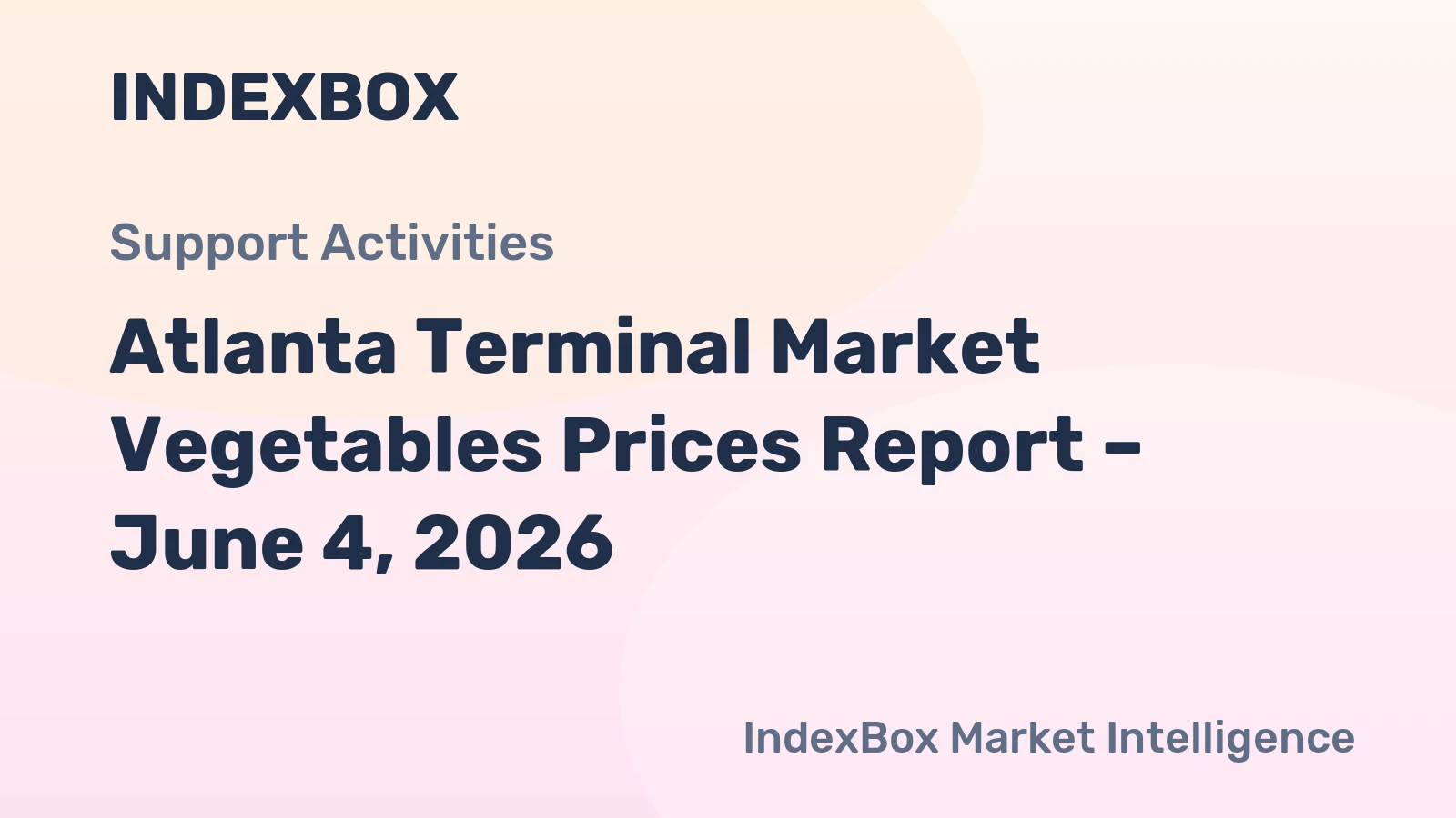 Atlanta Terminal Market Vegetables Prices Report – June 4, 2026