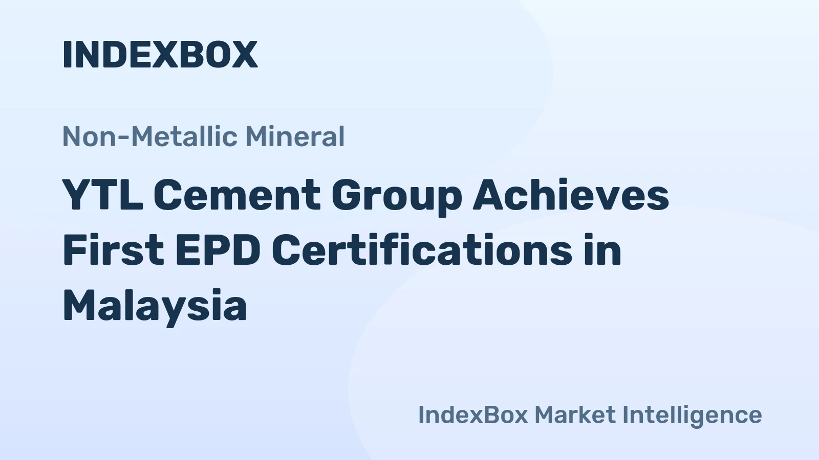 YTL Cement Group Achieves First EPD Certifications in Malaysia